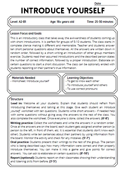 Introduce your classmate – JoannaESL